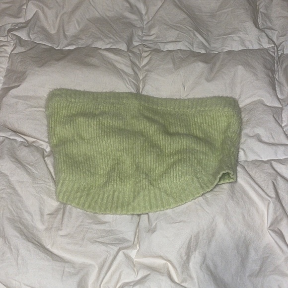 Tops | Kendall Kylie Fuzzy Tube Top | Poshmark